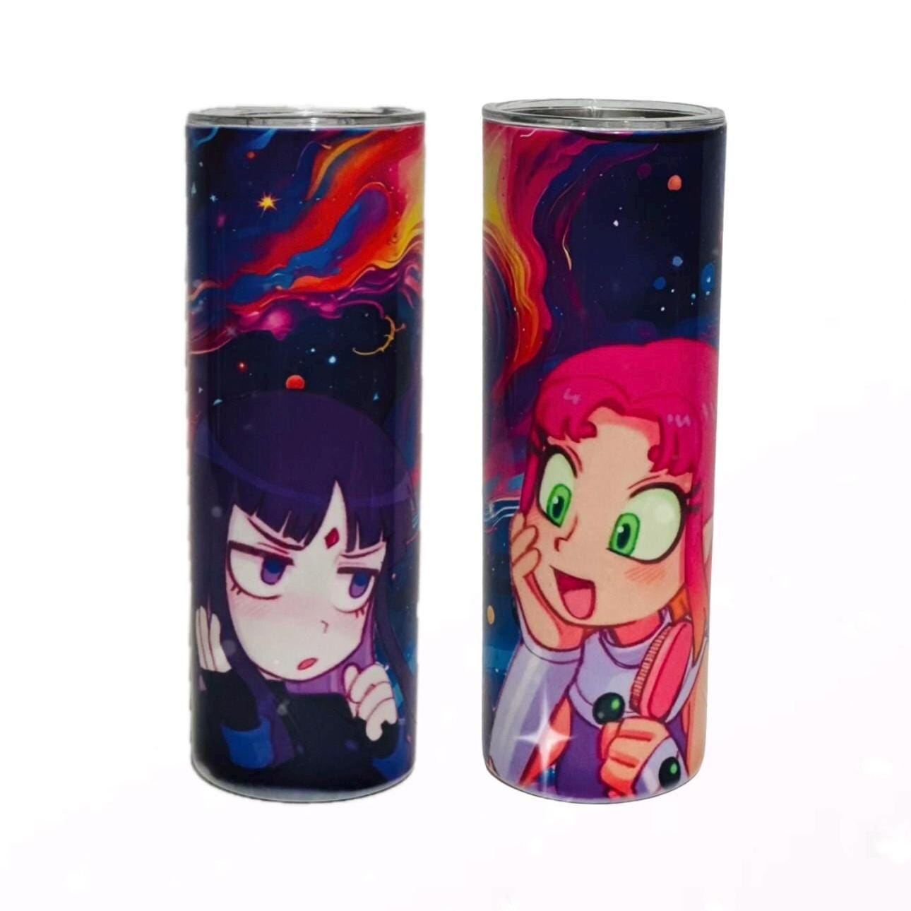 Teen Titans Go! Starfire & Raven Custom Tumbler Stainless Steel ...