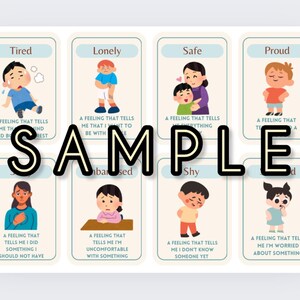 Learning Emotions Flashcards - Etsy