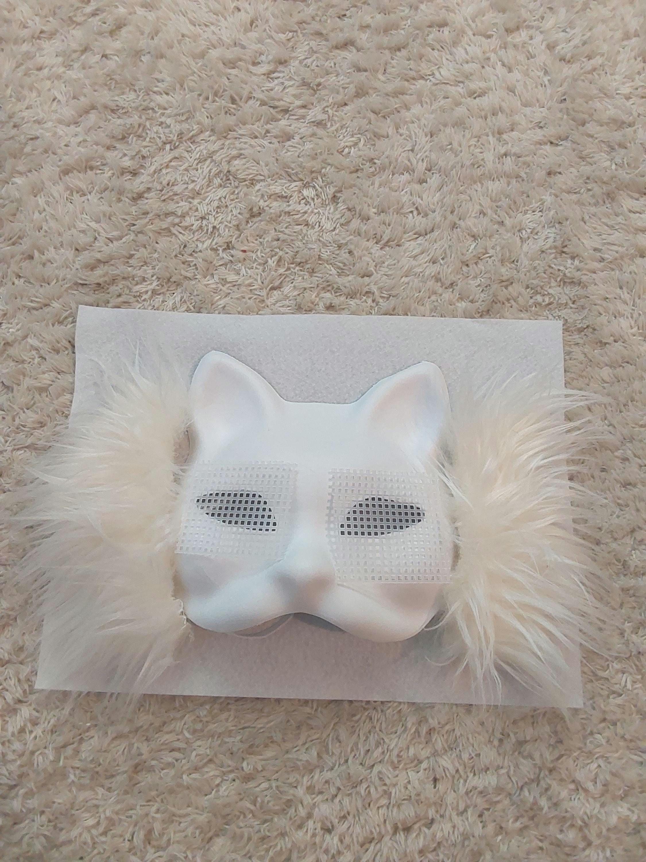 DIY Cat Mask Kit, Complete With Eye Mesh, Base, Felt, and Fur. - Etsy