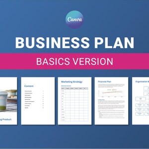 Small Business Plan Template Fully Customizable Canva Template Complete ...