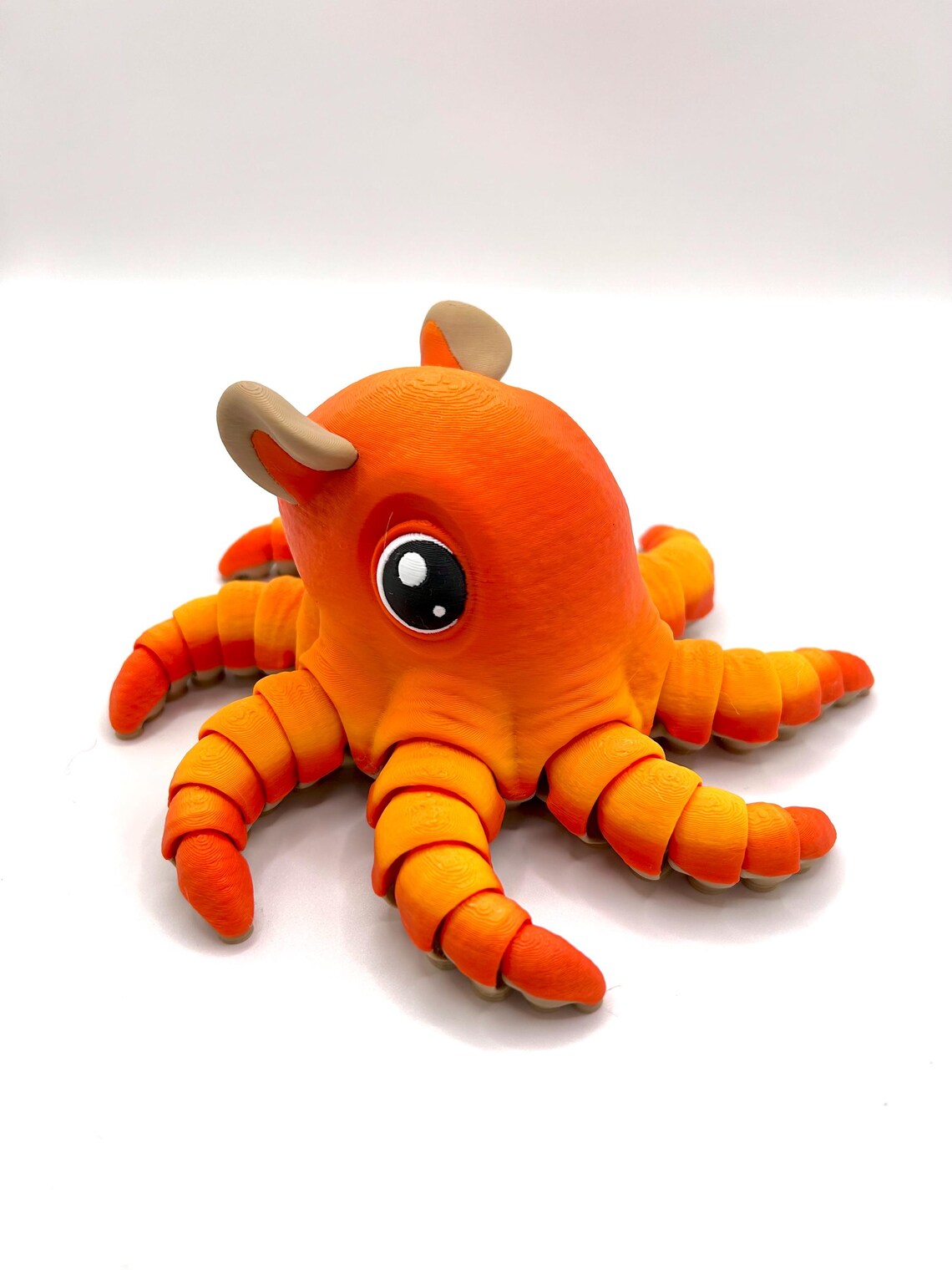 Flapjack Octopus 3D Printed Articulated Fidget Toy Desk Pet - Etsy