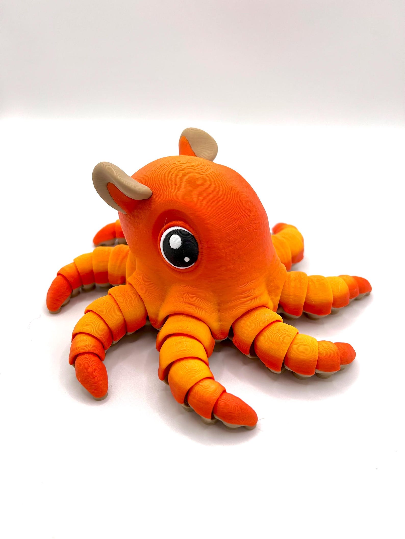 Flapjack Octopus 3D Printed Articulated Fidget Toy Desk Pet - Etsy