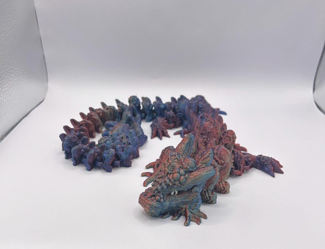 Infested Dragon Articulated 3D Printed Cinderwing3d - Etsy