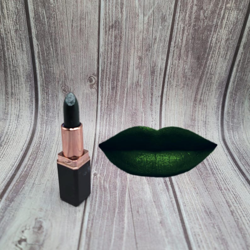 Mystic Forest Lipstick/green Lipstick/satin Lipstick/matte Lipstick ...