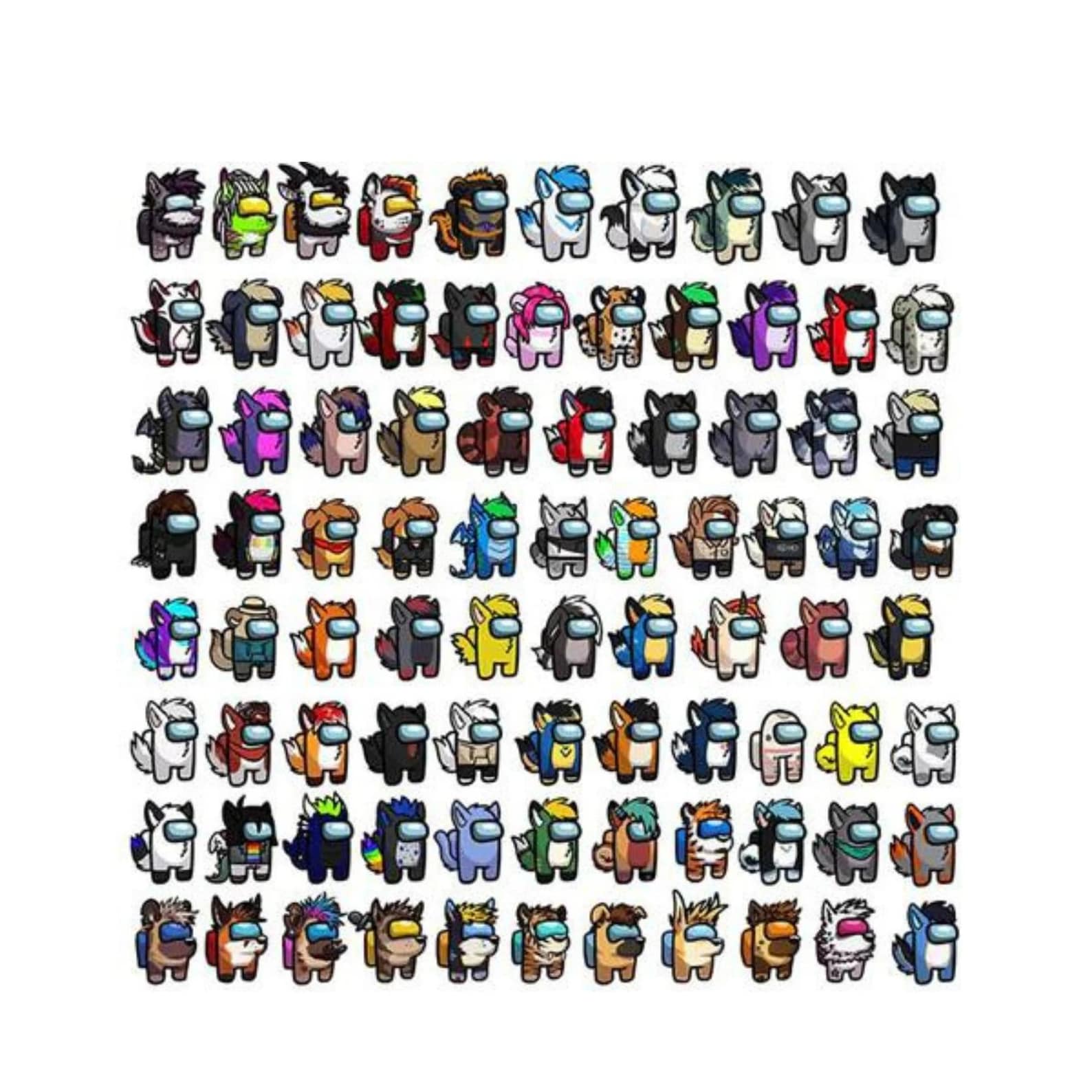 Amoung Us Clipart, Game Impasta Characters, Cutting Files Cricut, Svg ...