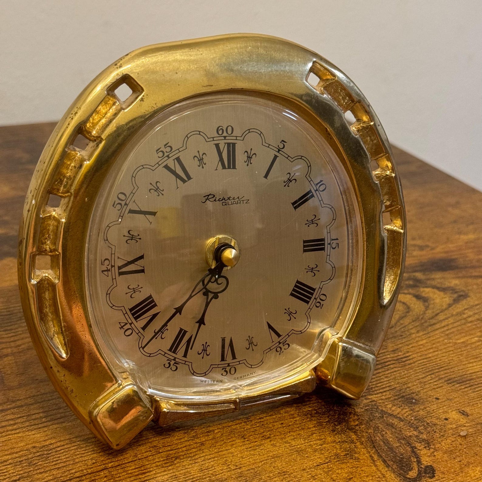 Vintage Richter Quartz 1960s Brass Clock Western Germany Works!! - Etsy