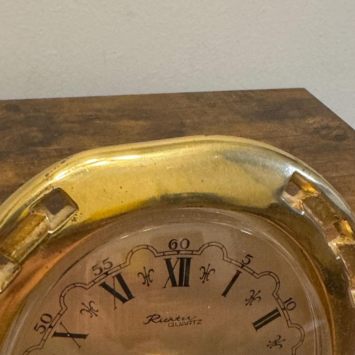 Vintage Richter Quartz 1960s Brass Clock Western Germany Works!! - Etsy