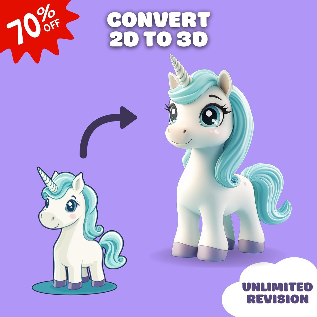 Convert 2D to 3D, Custom 3D Modeling, 3D Model Commission, Custom ...