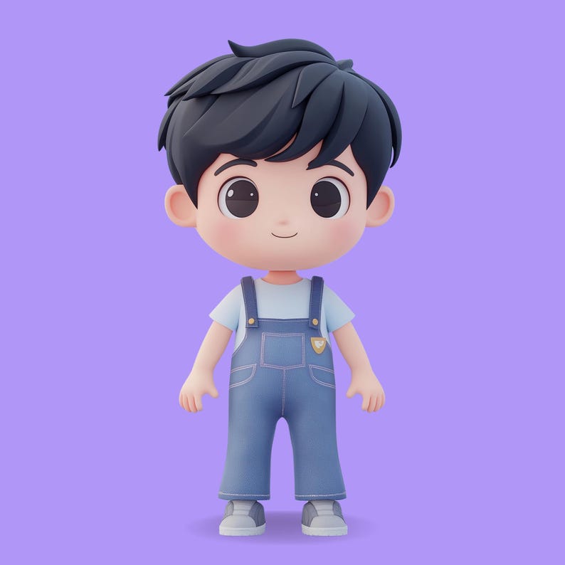 Custom 3D Cute Character, 3D Design, 3D Modeling, 3D Cute Model for ...