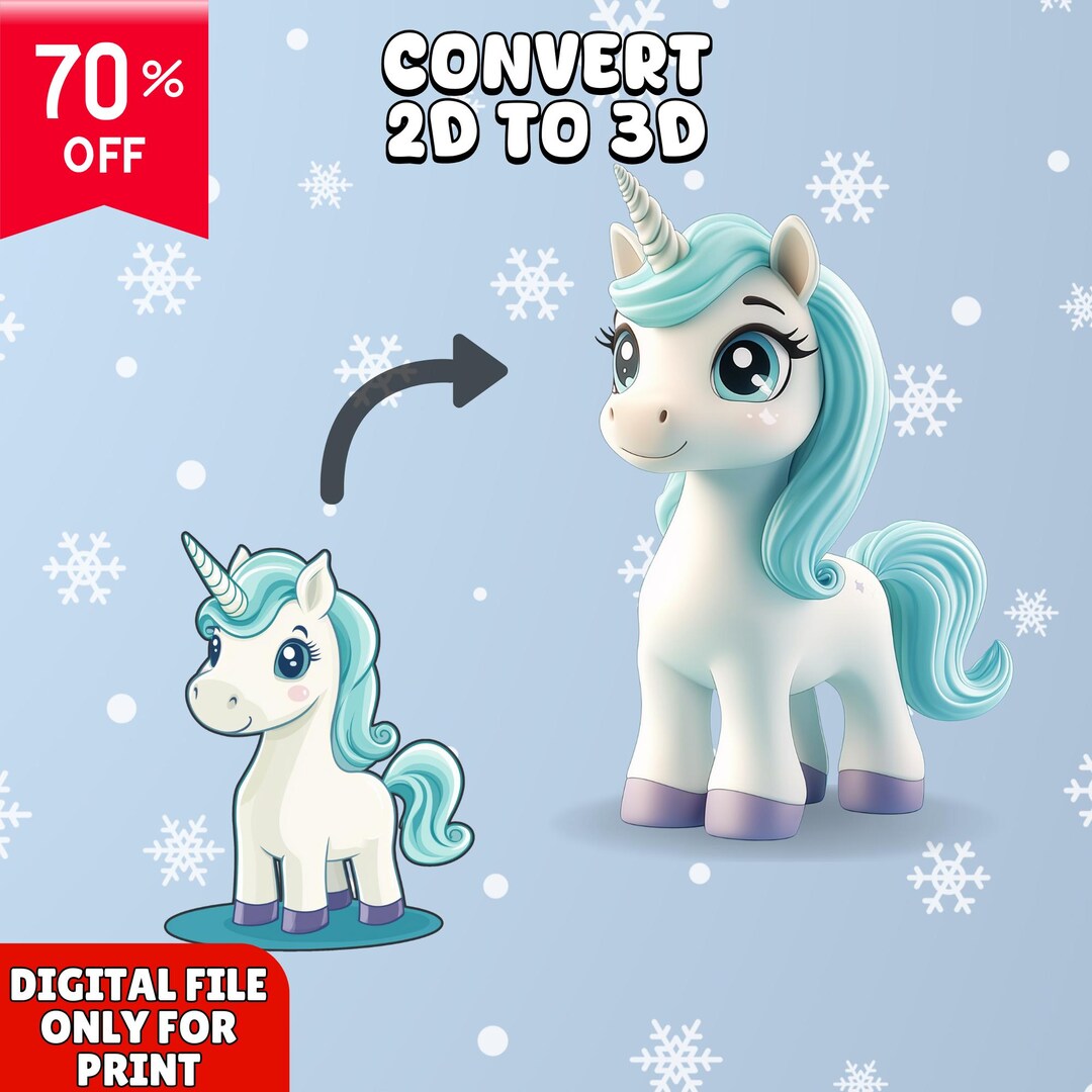 Custom 2D Convert 3D Animals and Characters, Convert Image to 3D, 3D ...