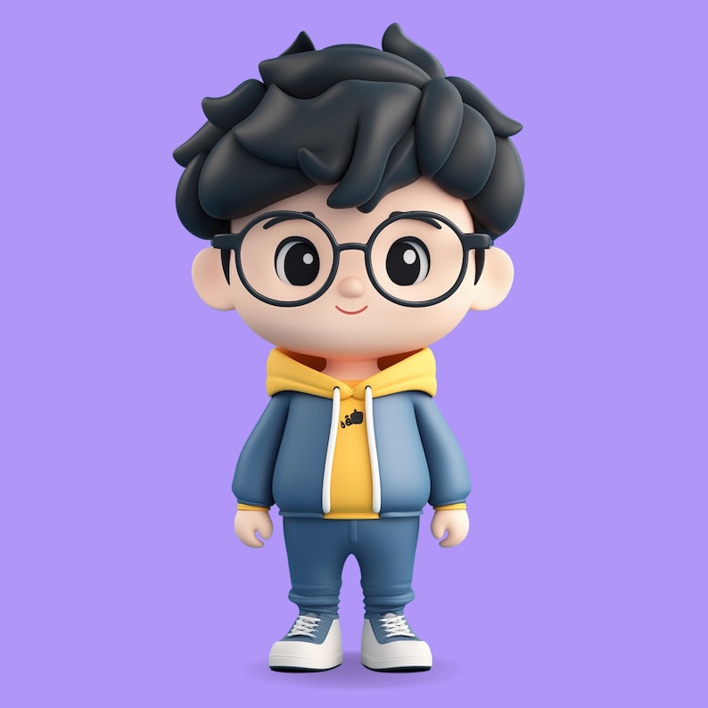 Custom 3D Cute Character, 3D Design, 3D Modeling, 3D Cute Model for ...