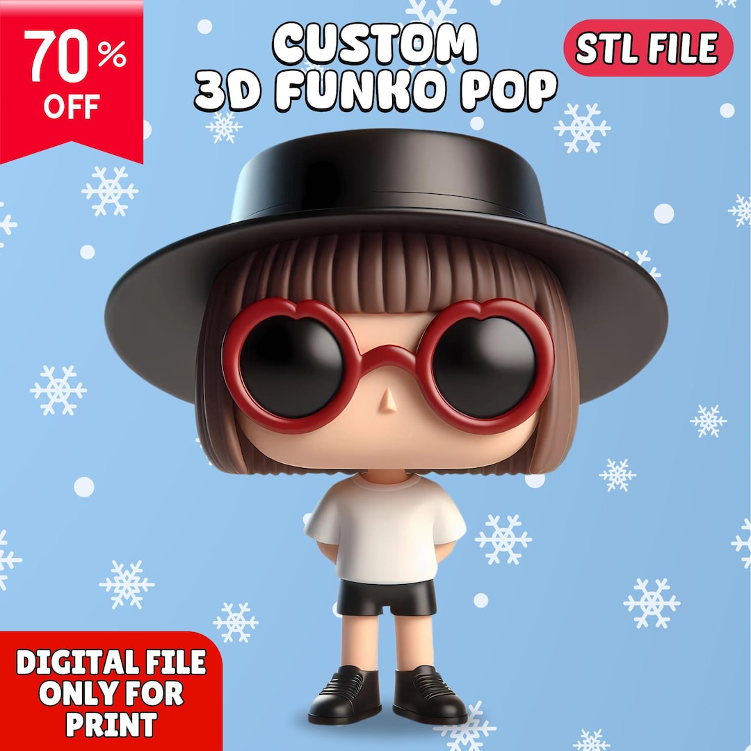 Custom 3D Funko Pop, Unique Collectible, Personalized Funko Pop, 3D ...