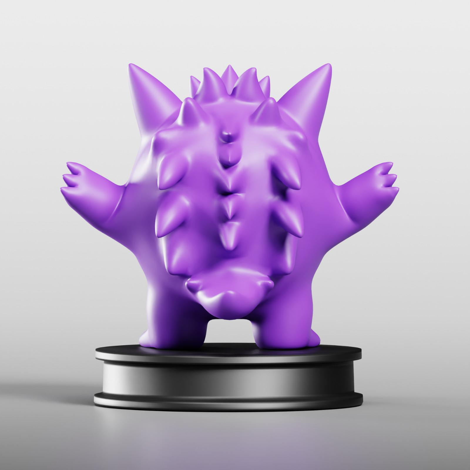 Gengar 3D Model STL – Printable Pokémon Figure | Digital File for 3D ...