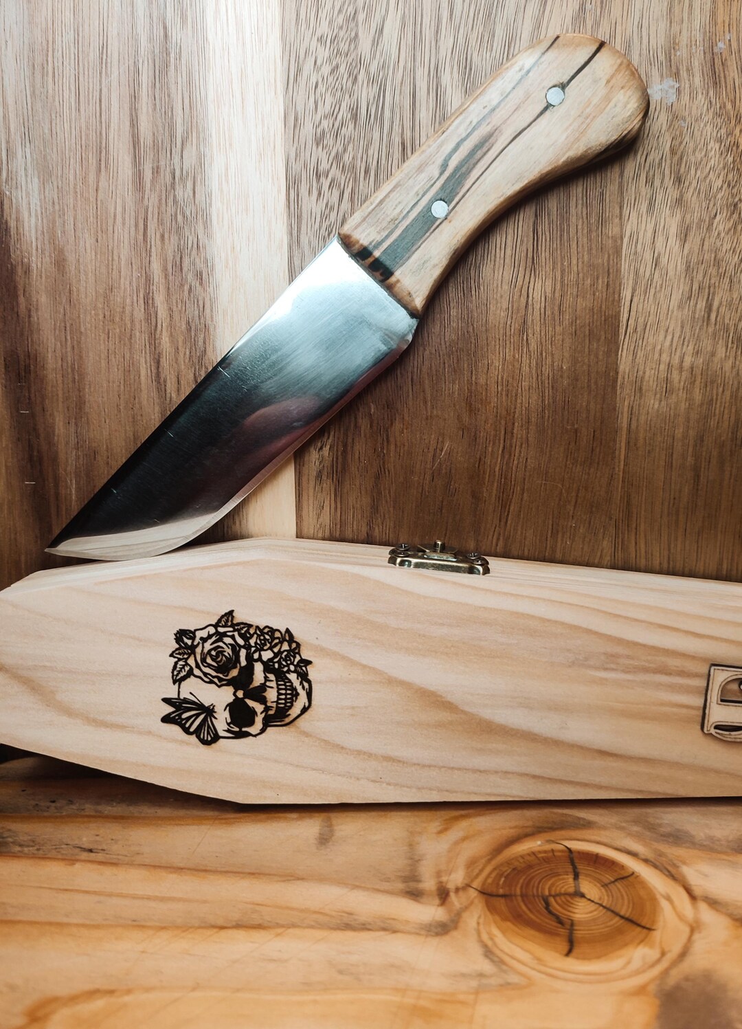 Handmade Knife Carbon Blade Heated Work Handle Razor Sharp Kitchen ...