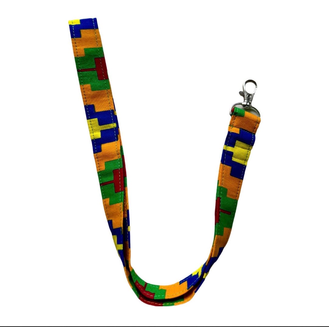 Ankara Fabric Lanyard: African Print Keychain With Swivel Clasp - Etsy