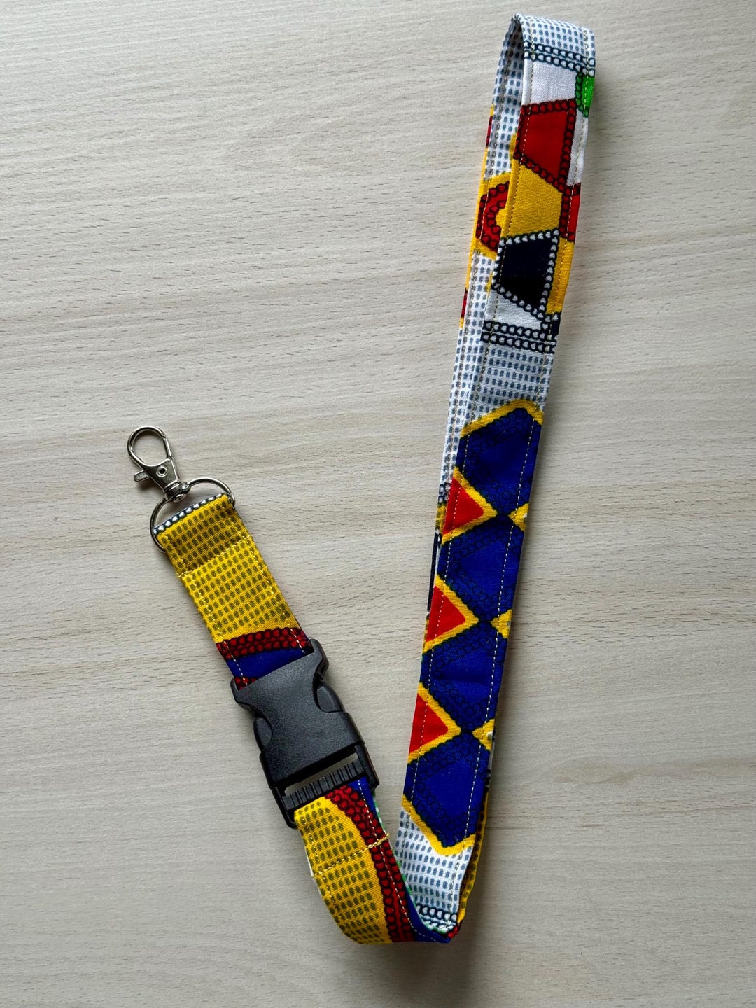 Handmade Ankara Fabric Lanyard: African Print Detachable Buckle - Etsy