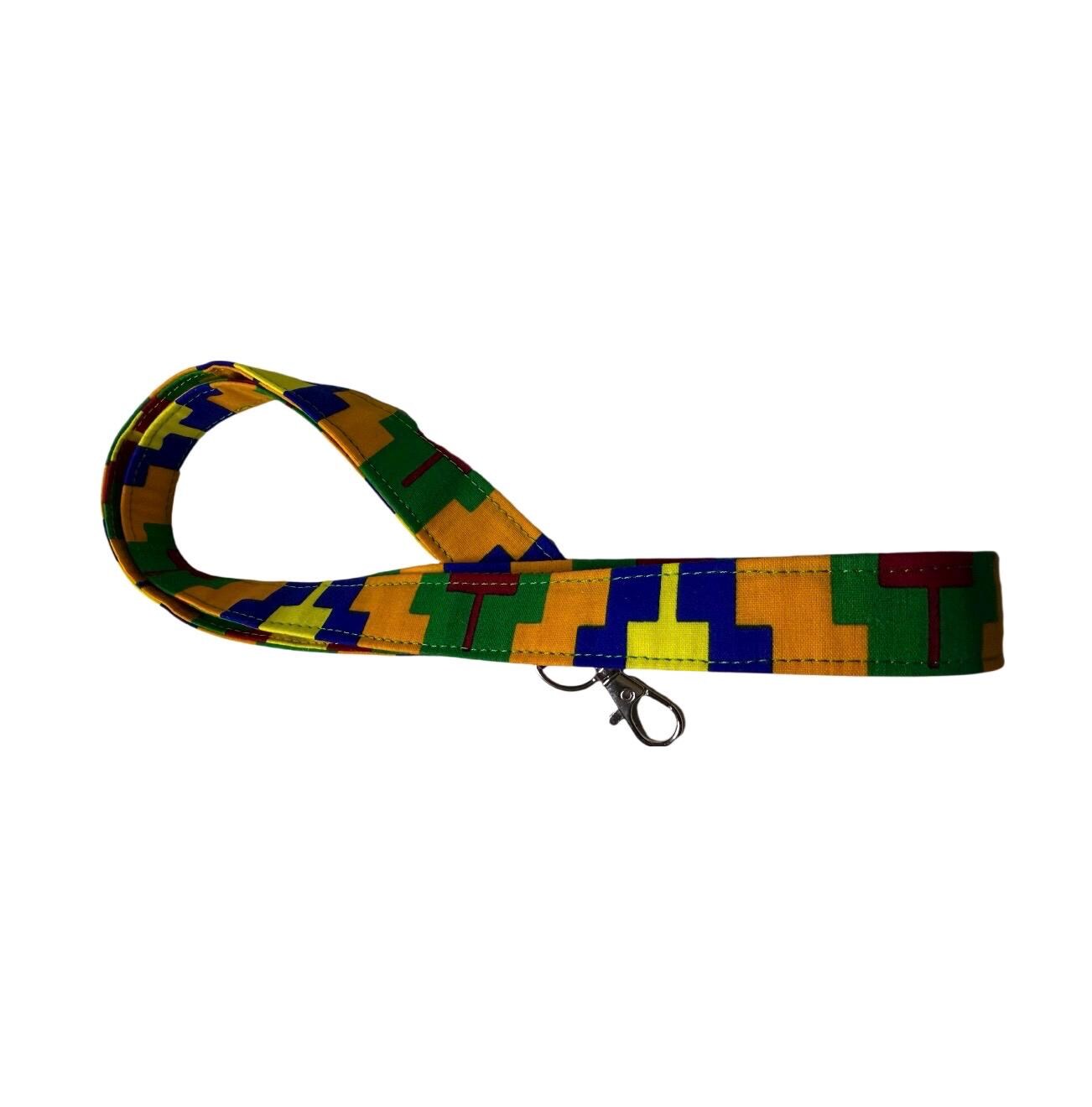 Ankara Fabric Lanyard: African Print Keychain With Swivel Clasp - Etsy