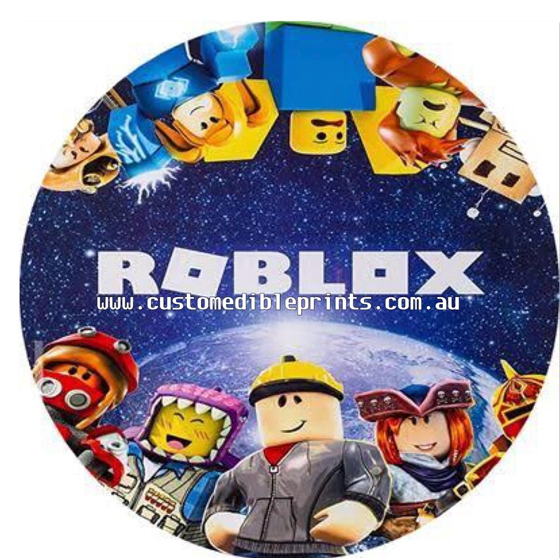 Roblox Edible Image Print - 20cm - 1 Circle per Sheet - Etsy Australia