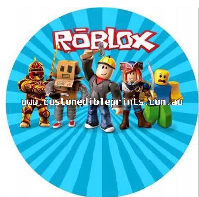 Roblox Edible Image Print - 20cm - 1 Circle per Sheet - Etsy Australia