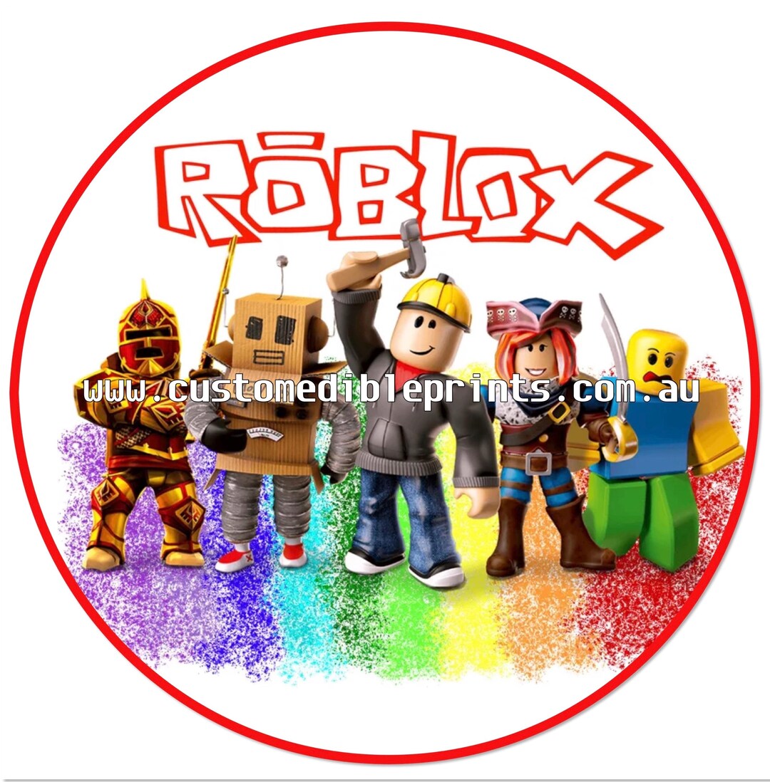 Roblox Edible Image Print - 20cm - 1 Circle per Sheet - Etsy