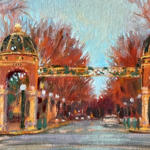 Lodi Arch Oil Painting, Grape Gateway Arch, All Original Lodi Landmark ...
