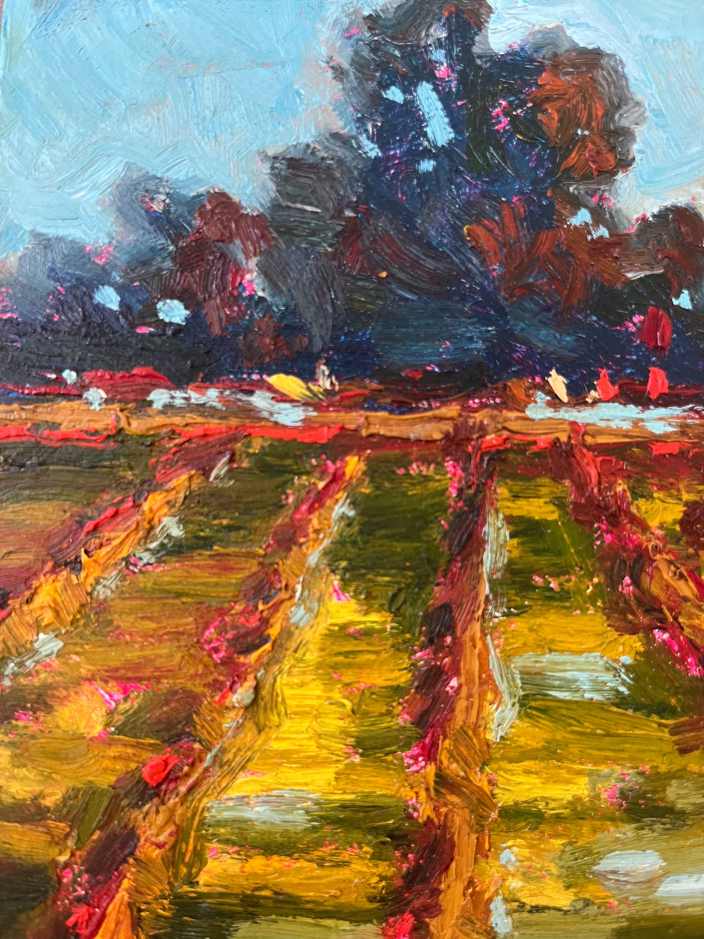 Hay Oil Painting, Hay Harvest Landscape, Cut Hay, Art, California ...