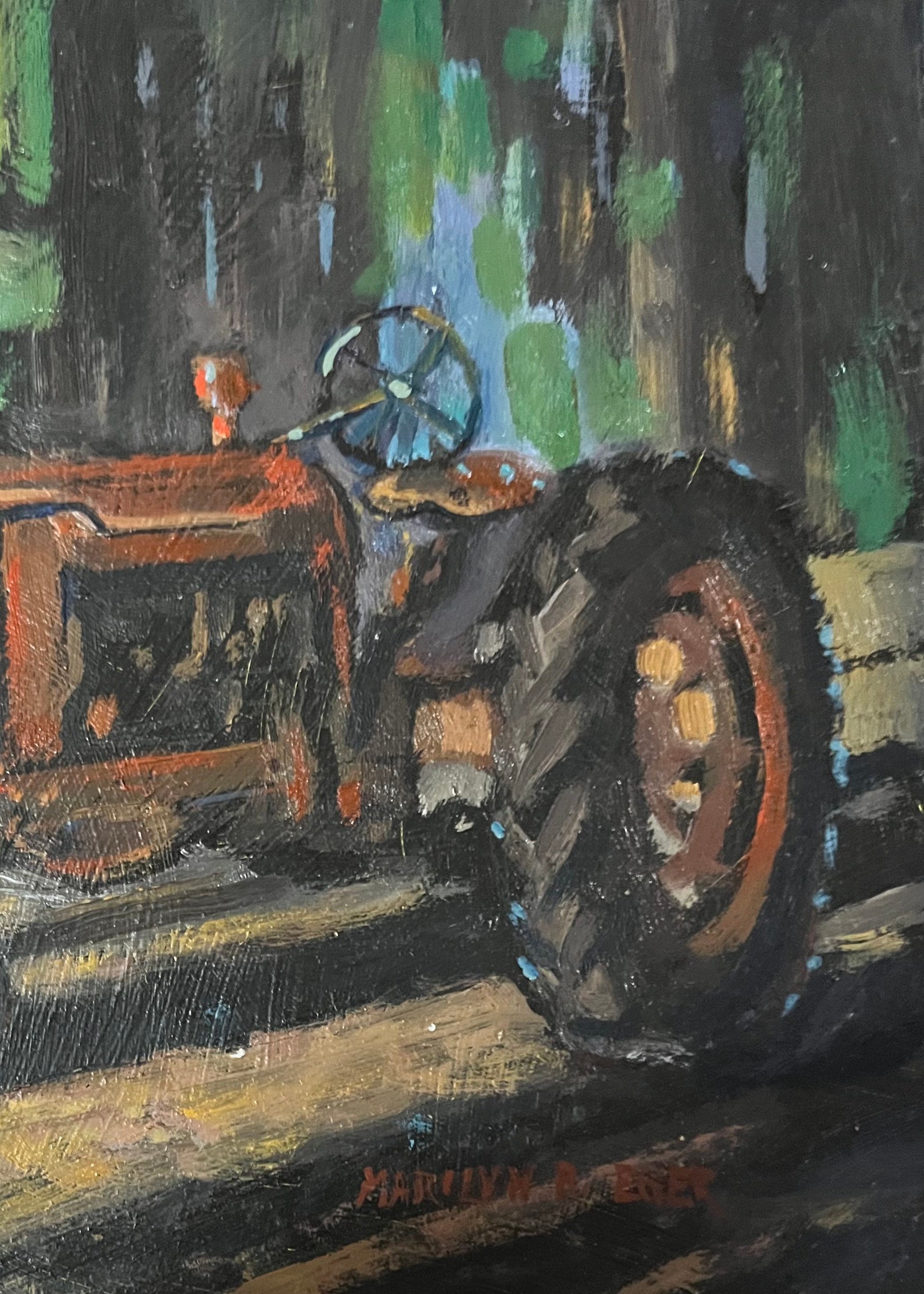 Original Oil Painting, Farmall Tractor 5, Lodi Farm Barn, Tractor ...