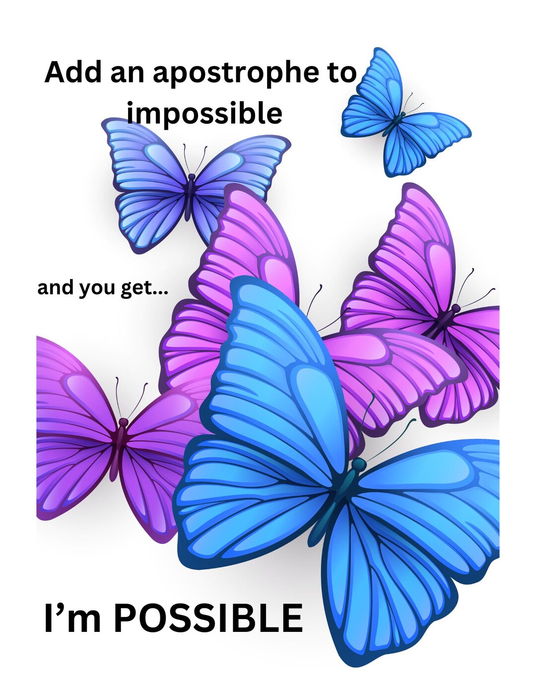 Female Empowerment, Butterflies, Possible - Etsy