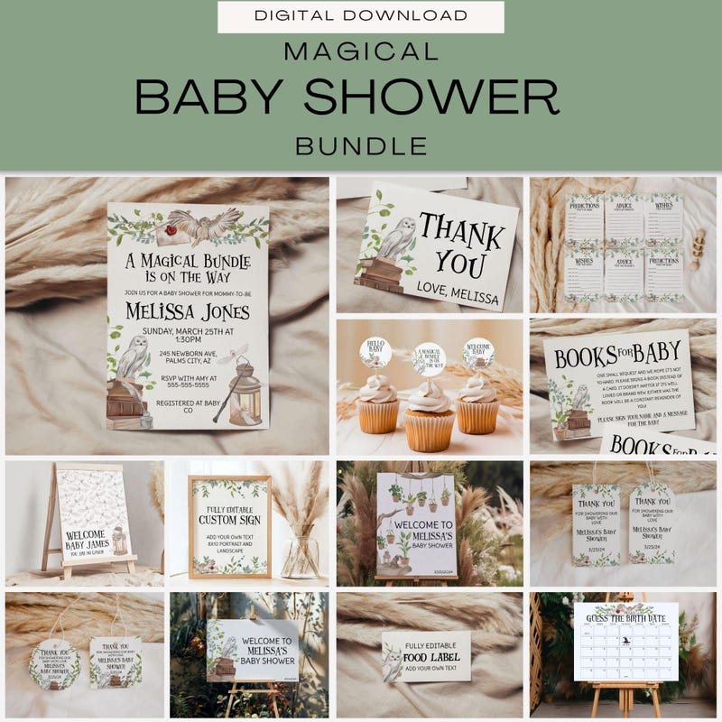 Wizard Baby Shower - Etsy