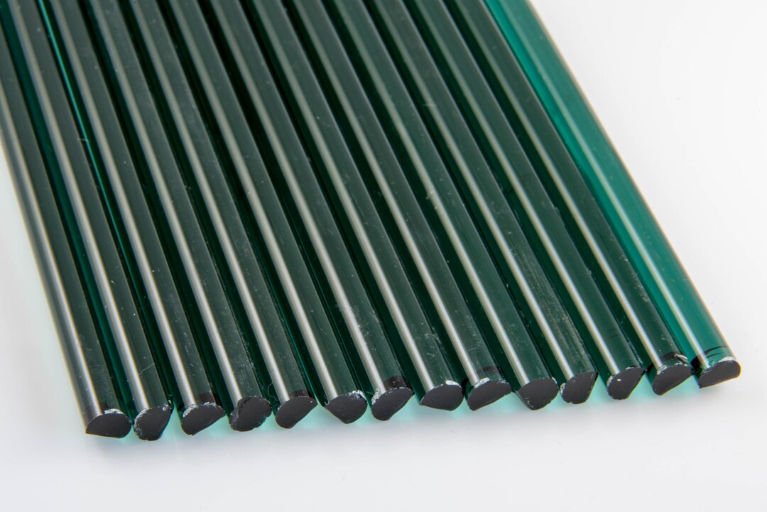 Devardi Glass Boro Rods, 1 Lb, COE 33, Transparent Teal 8mm ...
