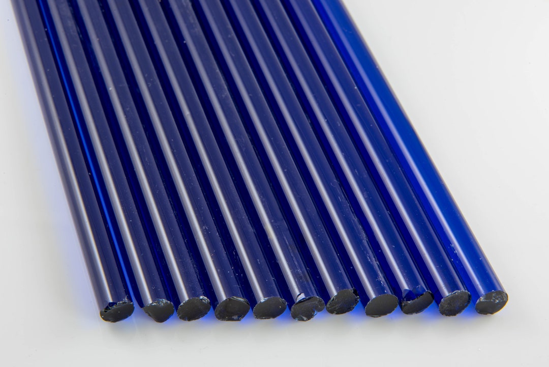 Buy Devardi Glass Boro Rods, 1 Lb, COE 33, Medium Dark Blue C ...