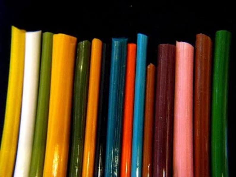 5 Lbs Devardi Glass Boro Rods, COE 33, Mixed Colors, Borosilicate Solid ...