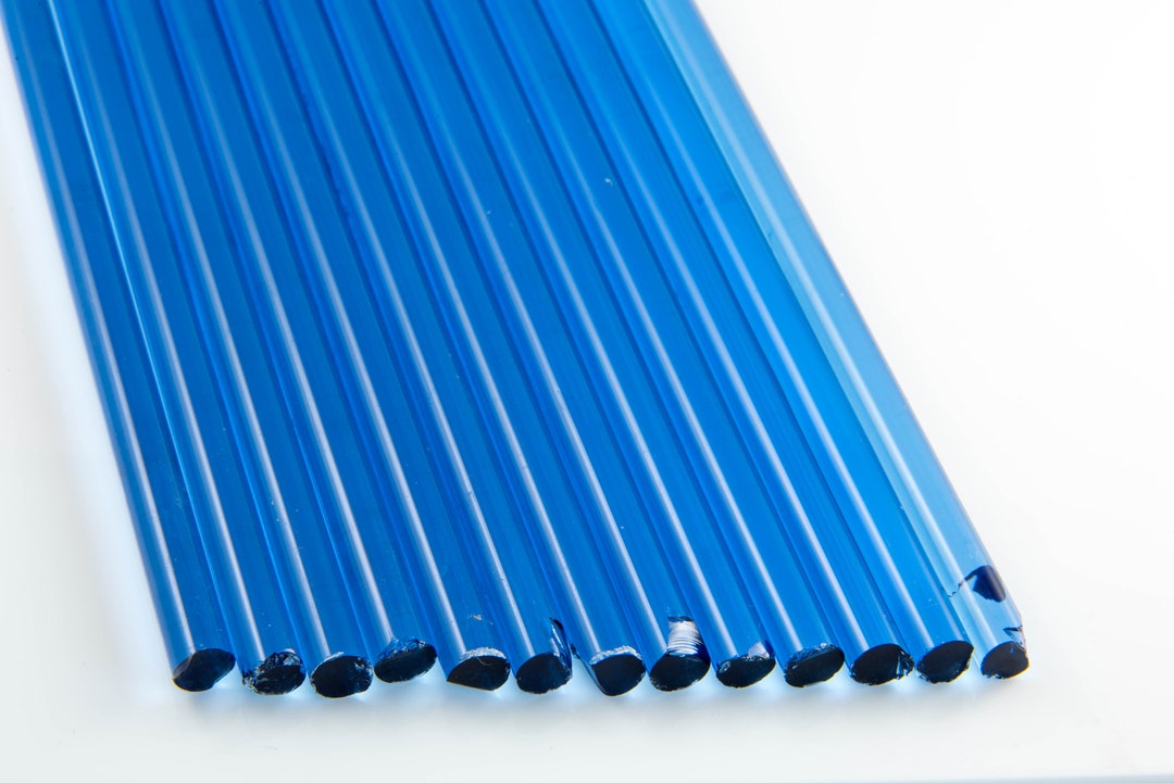 Devardi Glass Boro Rods, 1 Lb, COE 33, Very Light Blue EE Borosilicate ...