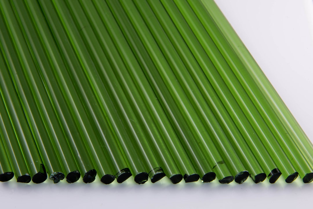 Devardi Glass Boro Rods, 1 Lb, COE 33, Transparent Light Green ...