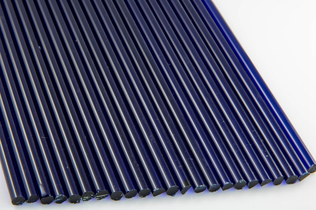 Devardi Glass Boro Rods, 1 Lb, COE 33, Transparent Cobalt Blue B ...