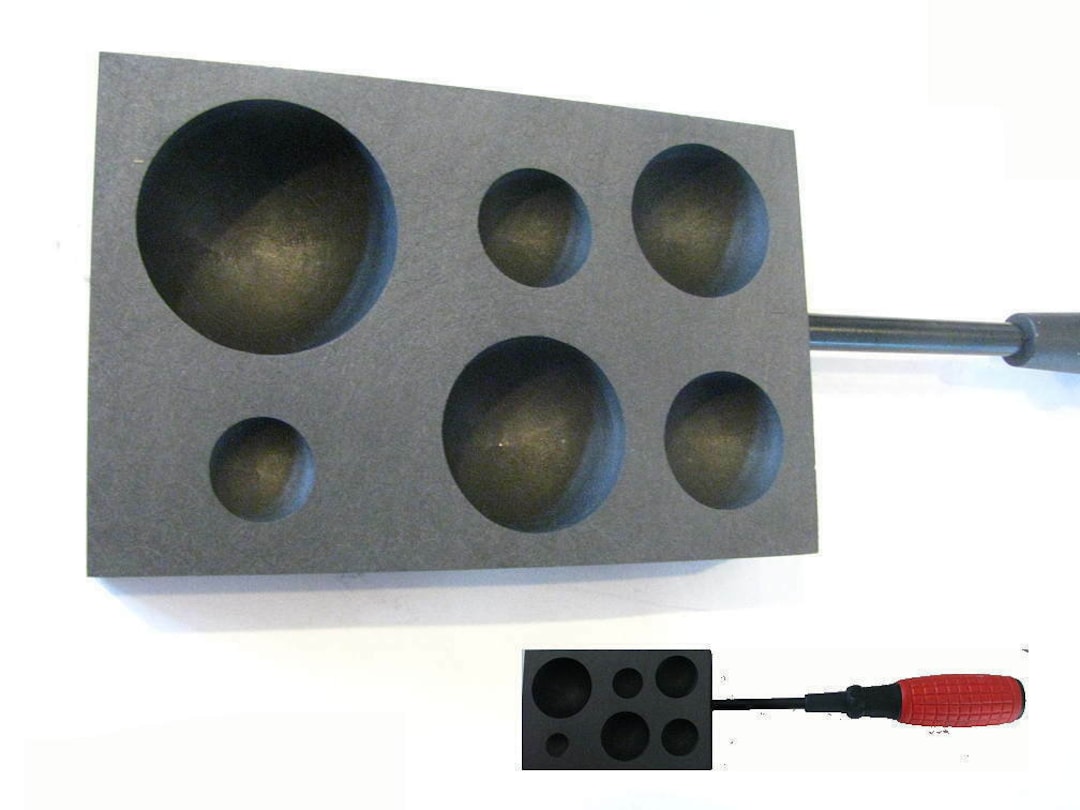 6 Hole Graphite Marble and Paperweight Marver - USA Made by Devardi ...