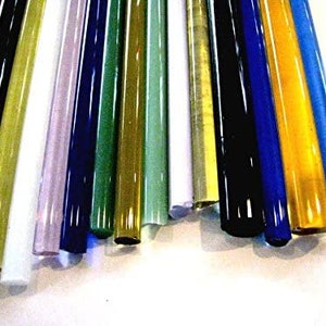 5 Lbs Devardi Glass Boro Rods, COE 33, Mixed Colors, Borosilicate Solid ...