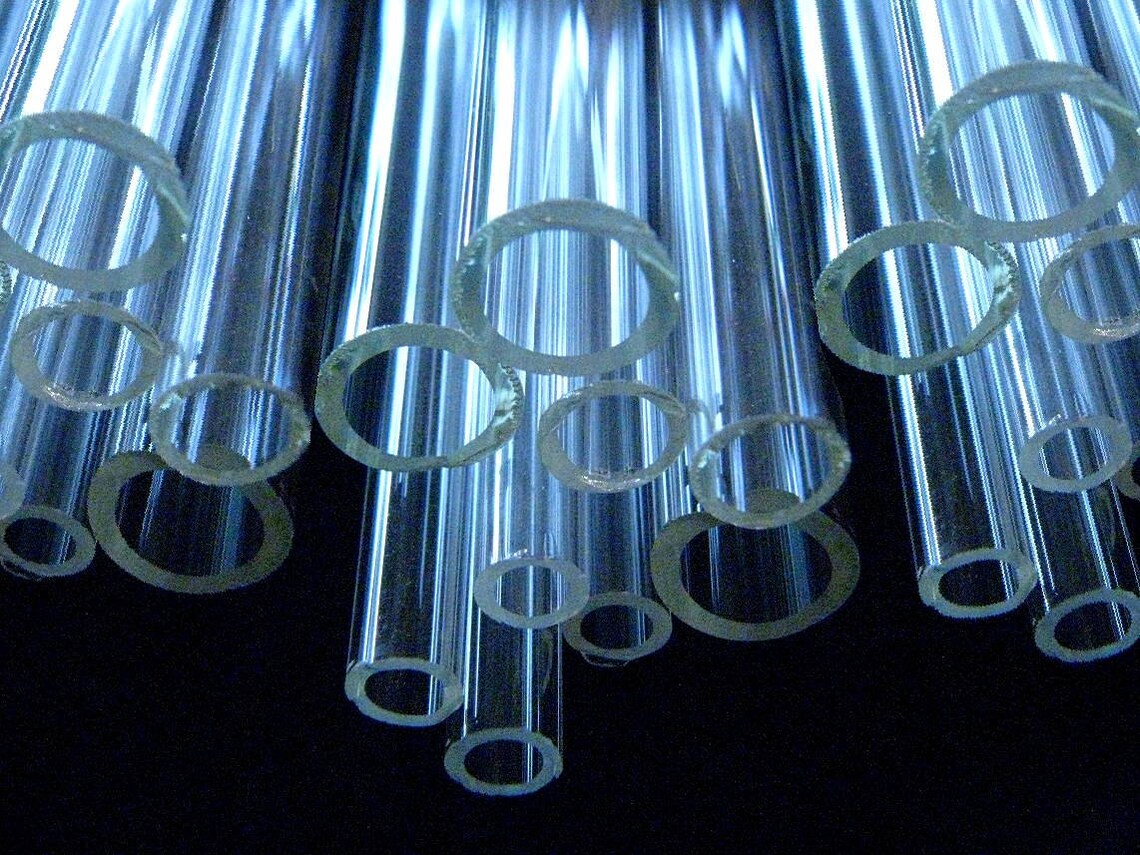 30 Devardi Glass Clear 16mm Boro Tubes Lampworking, Glass Blowing COE ...