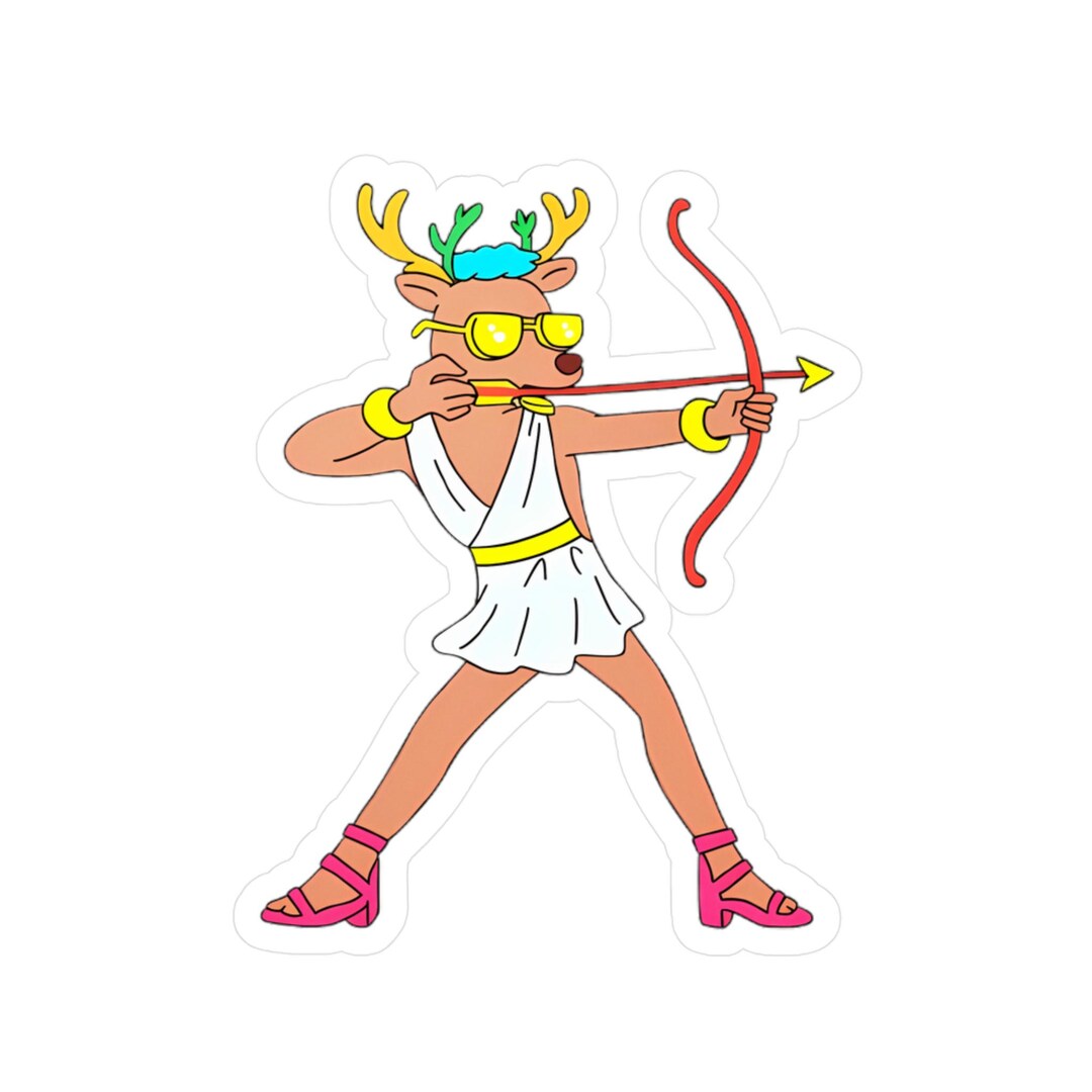 Artemis Deer Vinyl Sticker/decal - Water Bottle / Scrapbooking / Decal ...