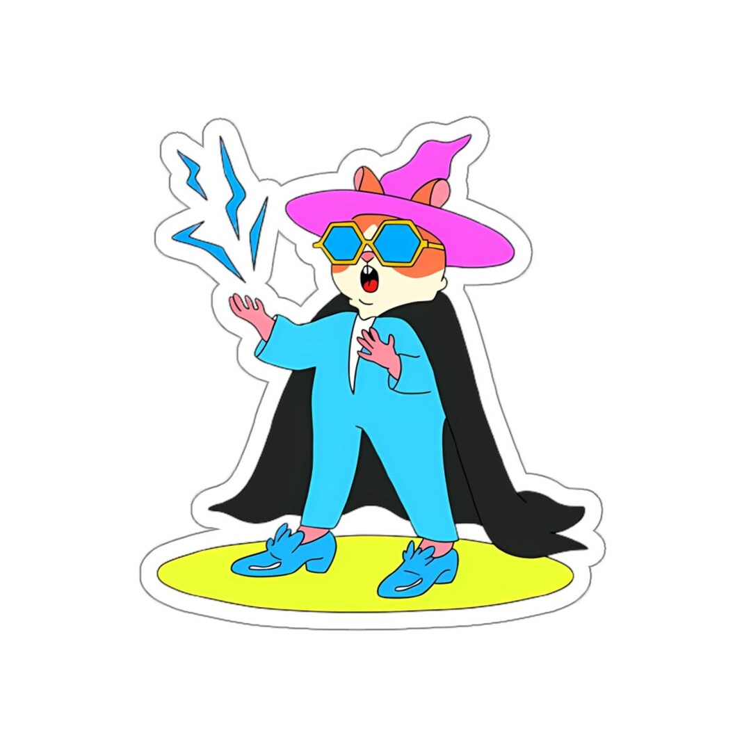 Hamster Wizard 3 X 3 Vinyl Sticker Water Bottle / Journaling ...