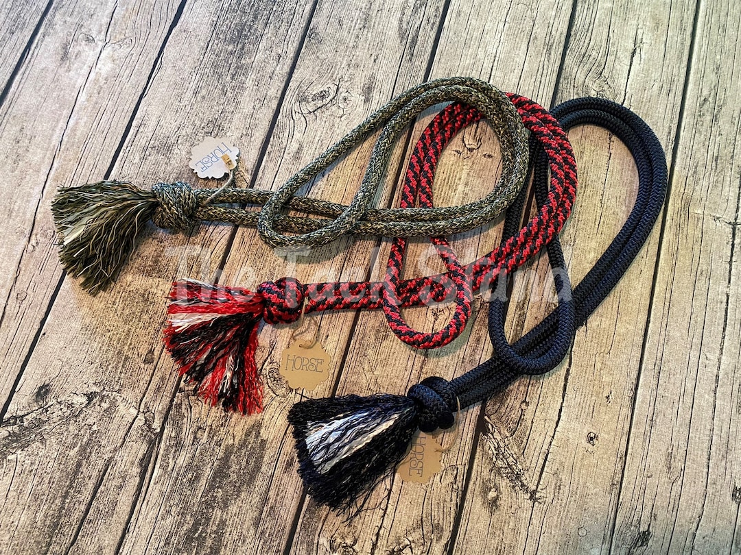 PRE-MADE Neck Rope Polyester Yacht Rope 9/16" Rope Horse Sized - Etsy