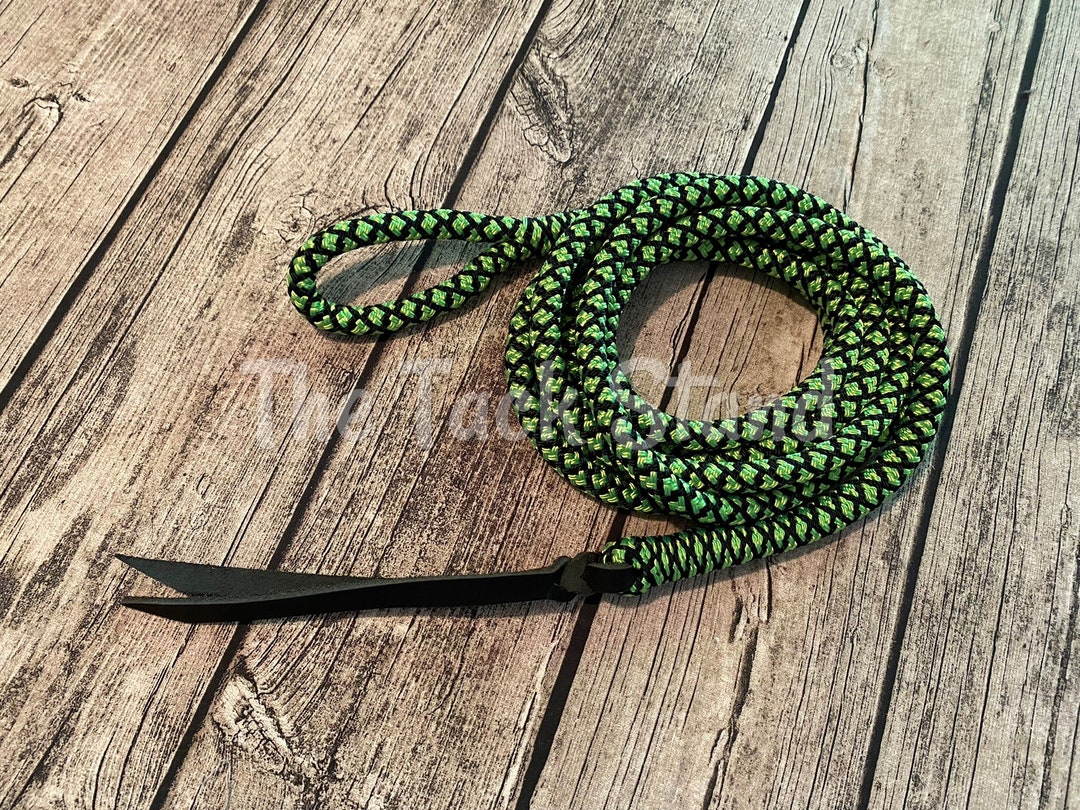 PRE-MADE 12' Horse Lead Standard Loop Polyester Yacht Rope in Black and ...