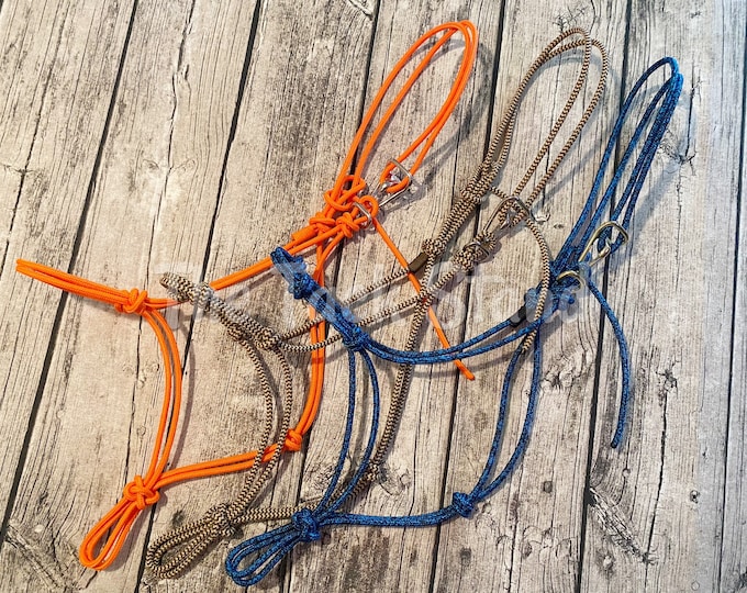 Custom Soft or Stiff Yacht Rope Halters With Paracording - Etsy