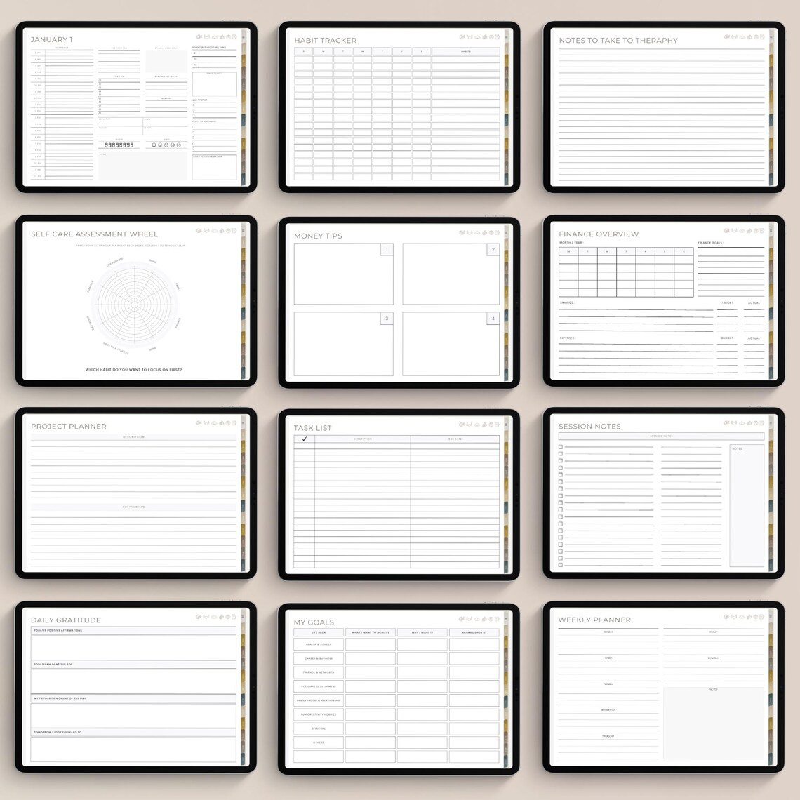 Ultimate Dated Landscape Digital Planner - Etsy