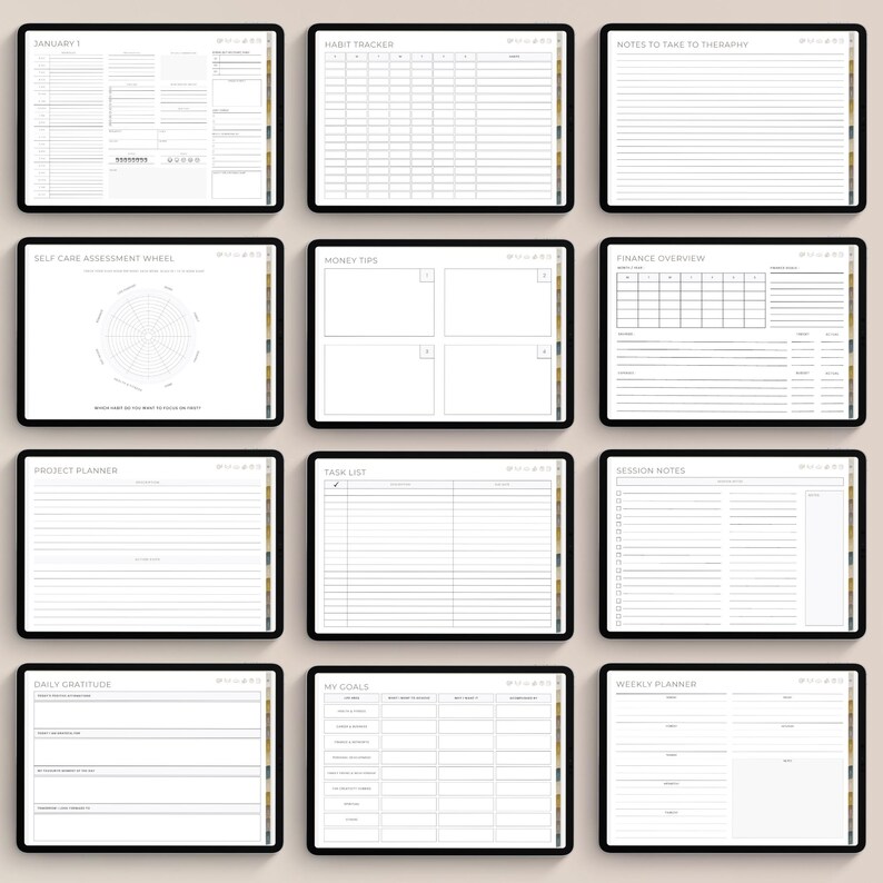 Ultimate Dated Landscape Digital Planner - Etsy