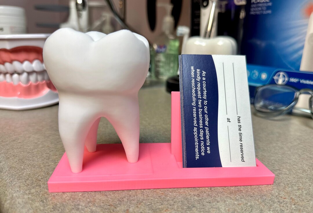 3D Printed Tooth Card Holder Dental Assistant Gift, Dental Hygienist ...