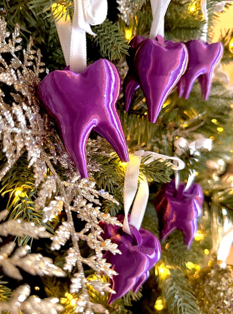 3D Tooth Christmas Ornaments: Dental Office Holiday Decor, Set of 5 ...
