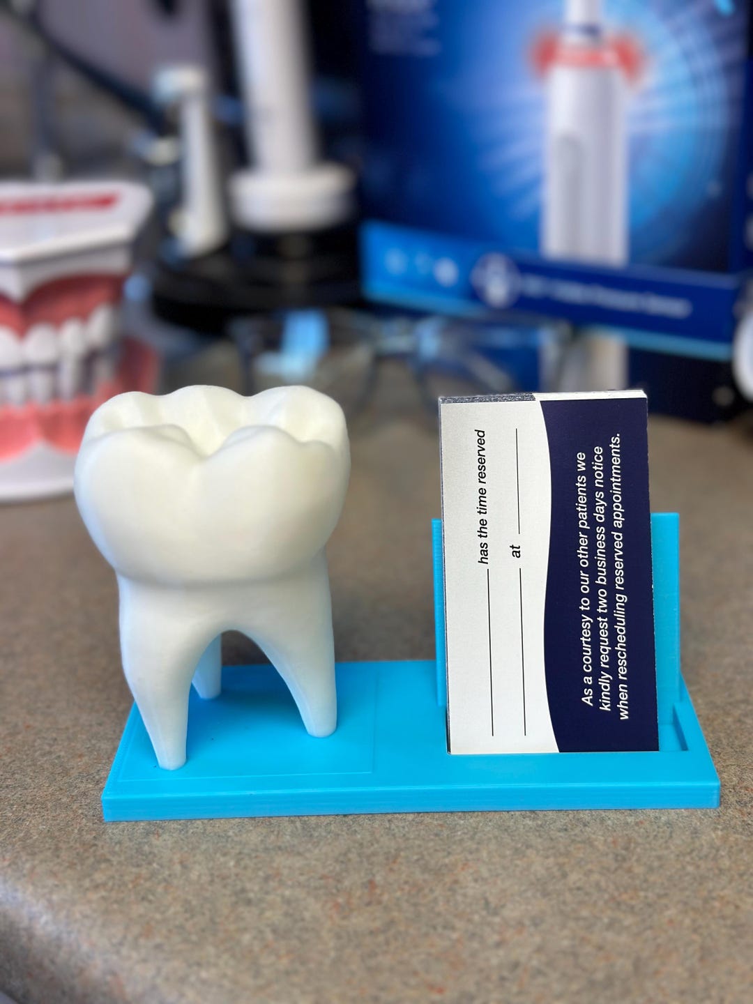 3D Printed Tooth Card Holder, Christmas Gift, Stocking Stuffer ...