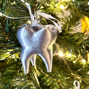 3D Tooth Christmas Ornaments: Dental Office Holiday Decor, Set of 5 ...