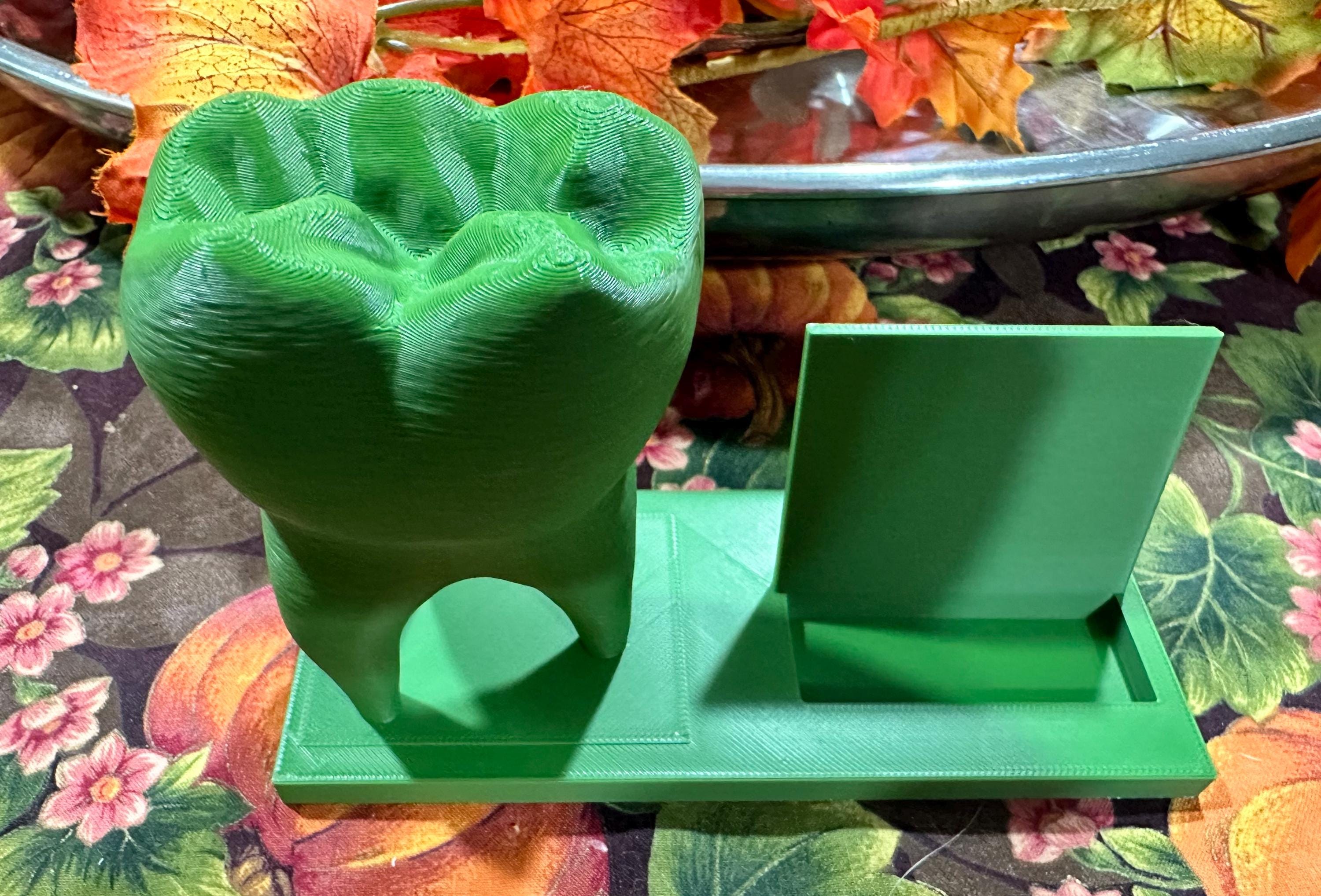 3D Printed Tooth Card Holder, Christmas Gift, Stocking Stuffer ...
